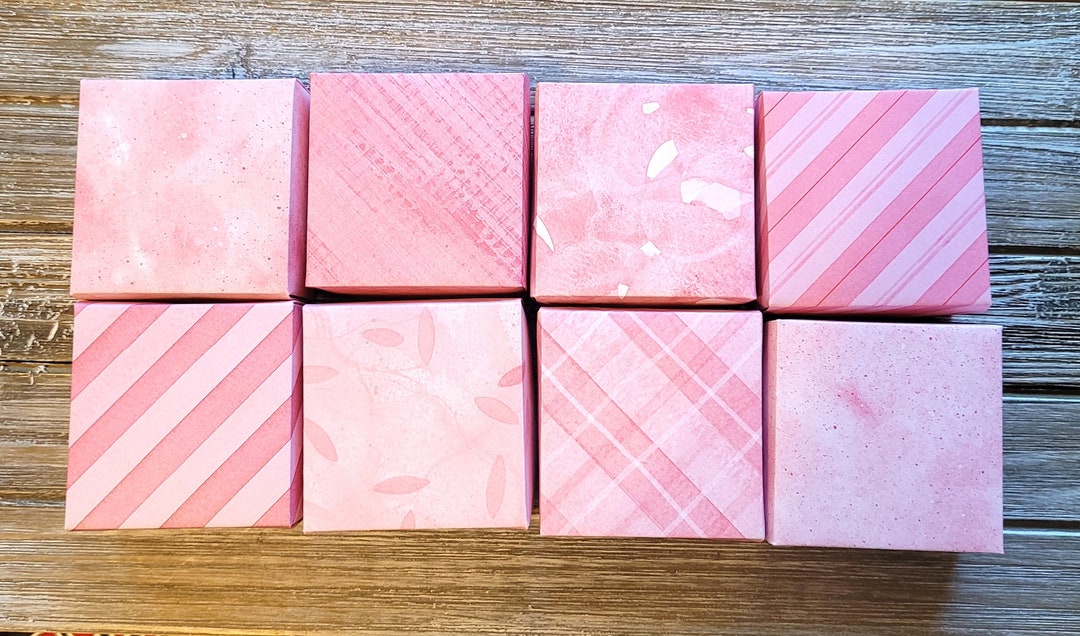 Pink Gift Boxes - Set of 8 - Pink Boxes - Gift Boxes - Bridesmaid Gift ...