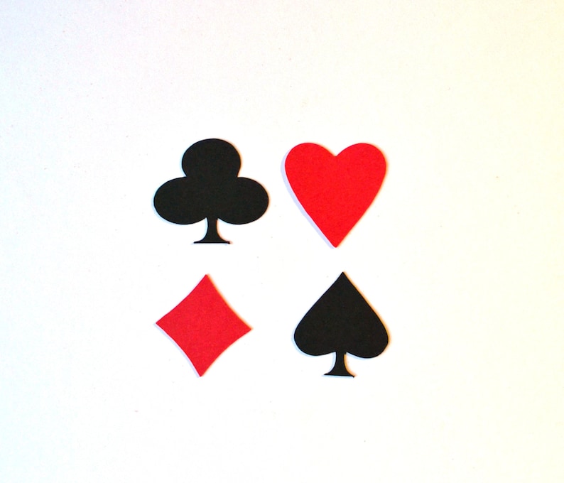 Poker Die Cuts - All Sizes - Heart - Spade - Club - Diamond - Playing ...