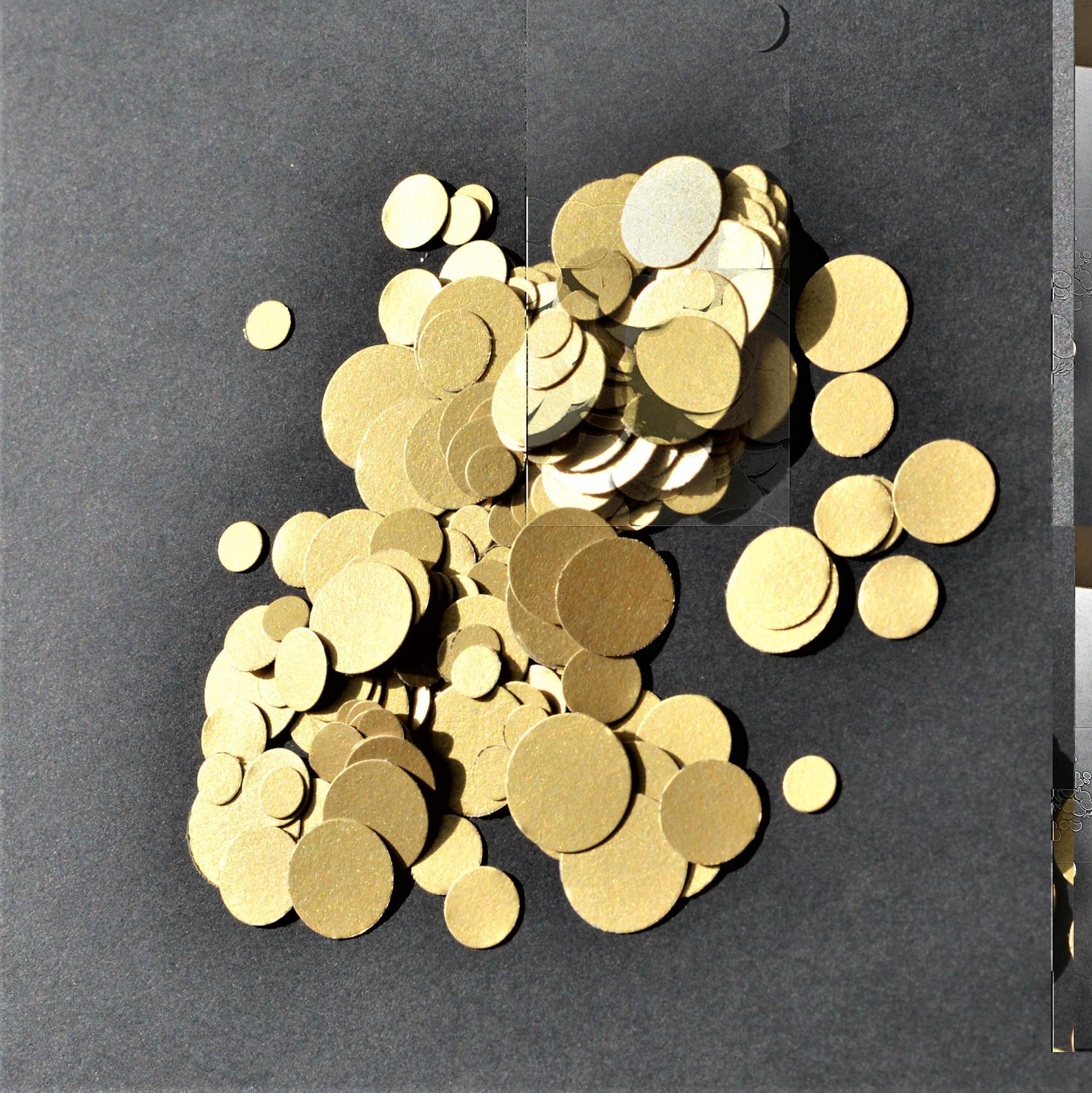 Gold Confetti - Two Sided - Silver Confetti - Metallic Confetti - Gold ...