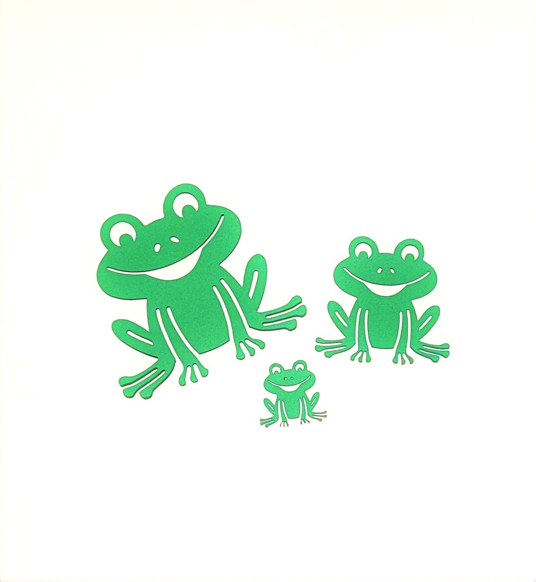 Frog Die Cuts - Any Size and Color - Frog Cut Outs - Paper Frogs - Frog ...