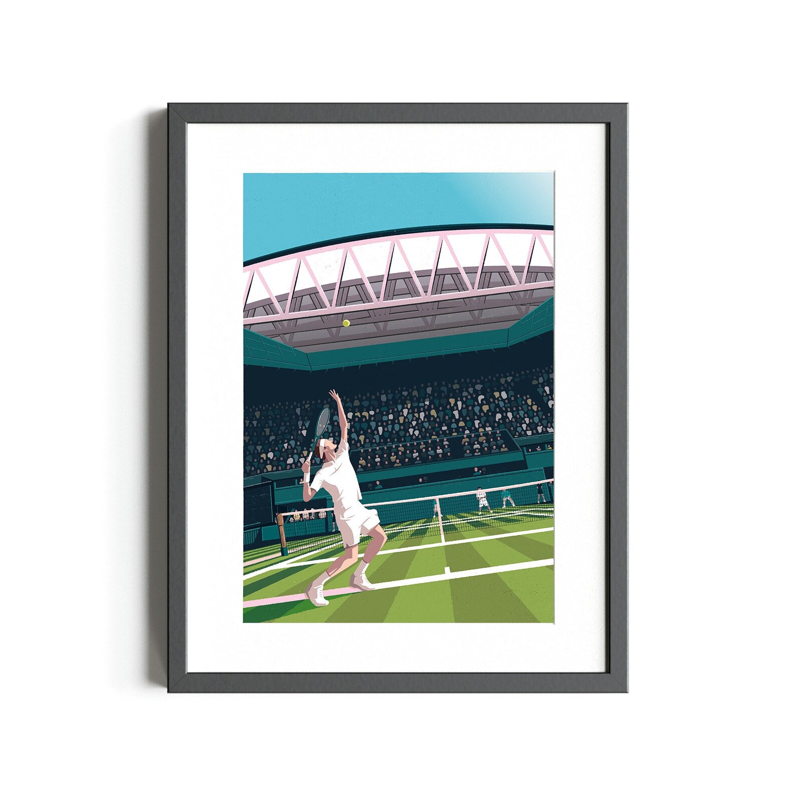 Wimbledon Tennis Centre Court Print - Grand Slam Poster, Sports Art ...