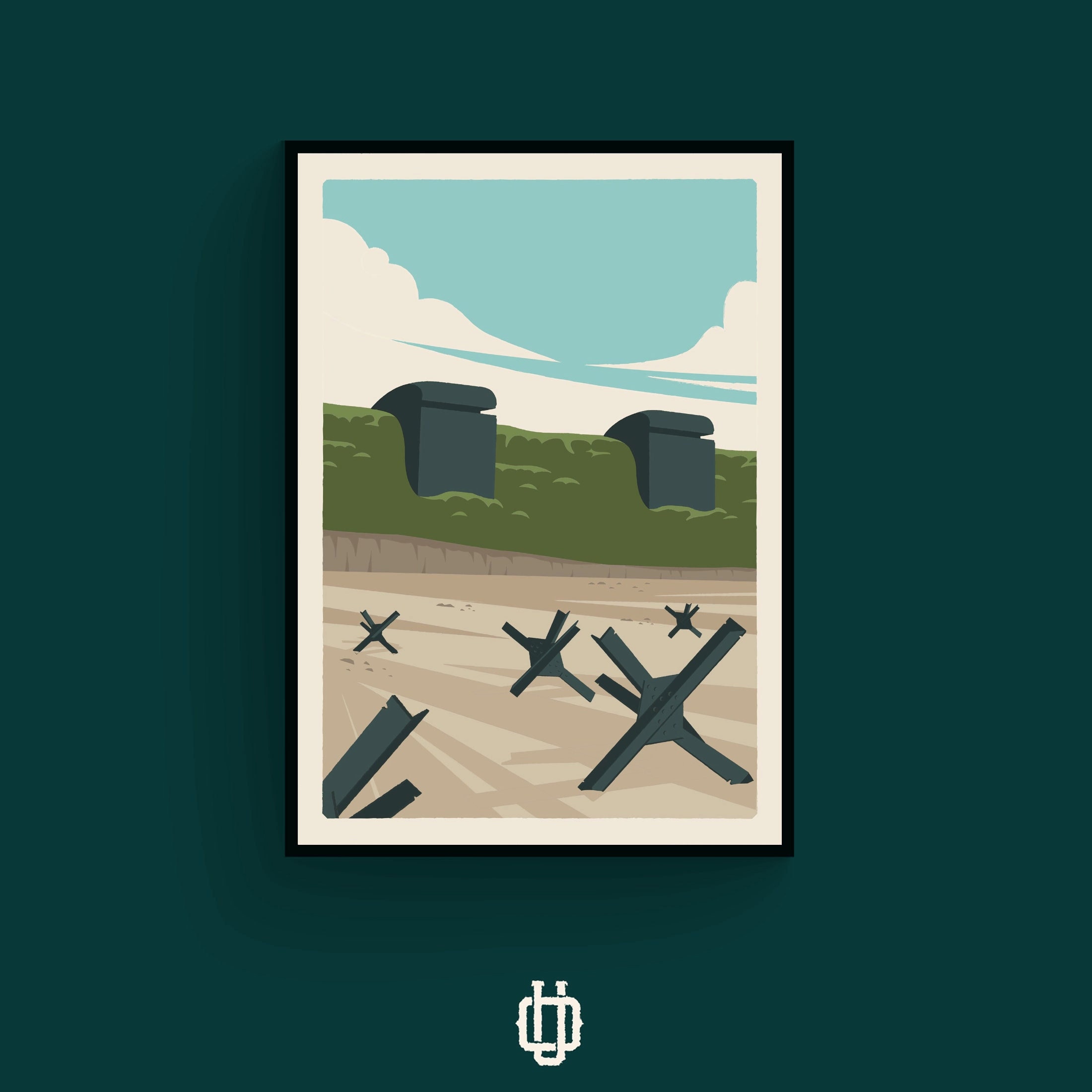 D-day Poster World War 2 Normandy D-day Omaha Beach Art - Etsy