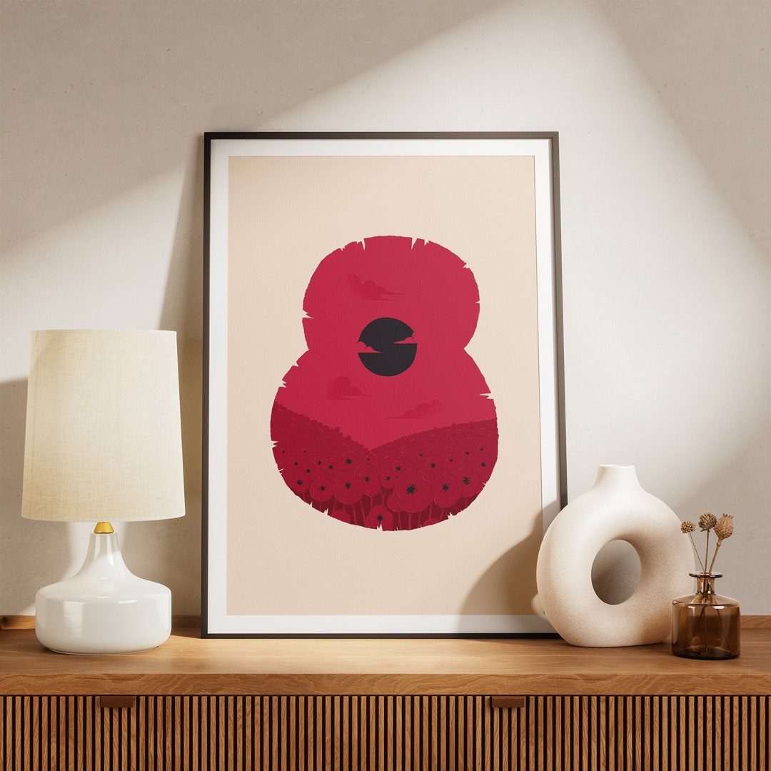 Remembrance Day Poppy Poster - D-day Poster, Saving Private Ryan Art ...