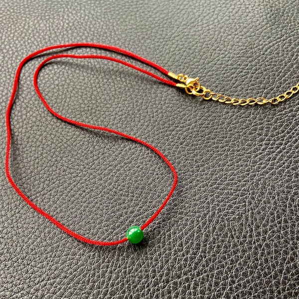 Red String Necklace - Etsy