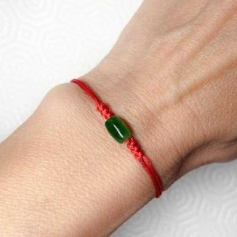 Red Jade Bracelet - Etsy