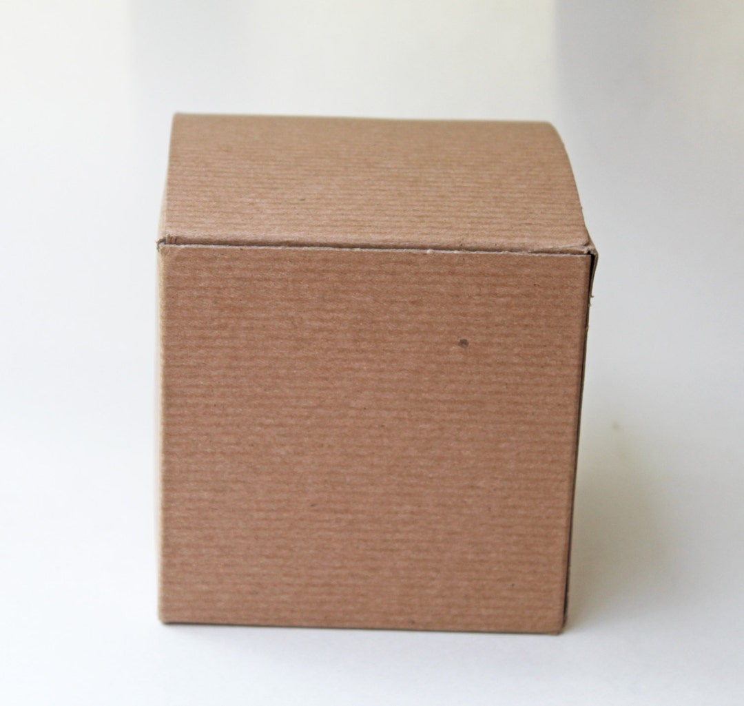 10 4x4x4 Kraft Boxes, Set of 10, Kraft Gift Box, 4x4x4 Favor Boxes ...