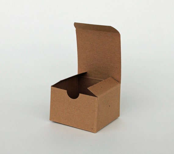 10 3x3x2 box set of 10 kraft gift box 3x3x2 favor box | Etsy