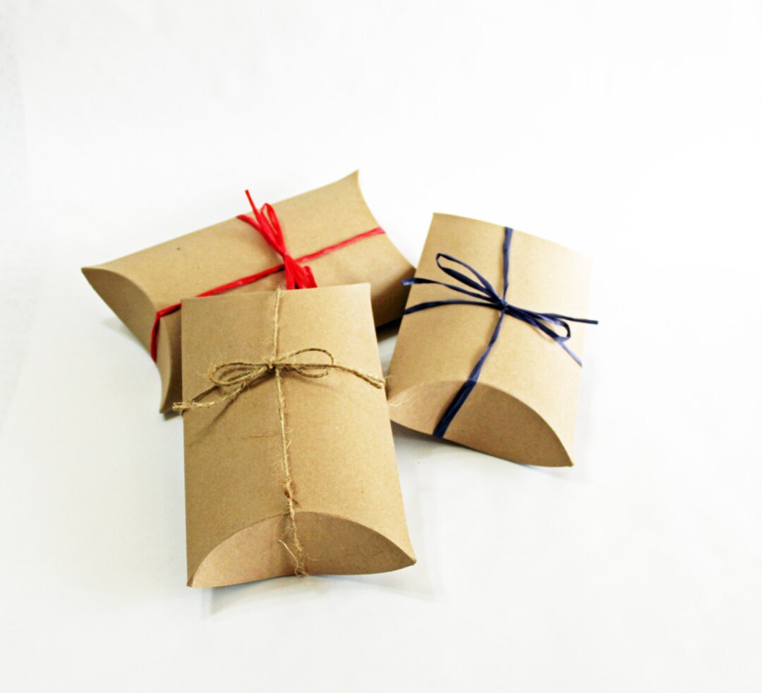 50 5.5x7x2 Pillow Box Pacagking, Pillow Pack Box, Flat Pillow Packaging ...