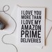 Love You More Than Amazon Prime Card Funny Card Romantic | Etsy