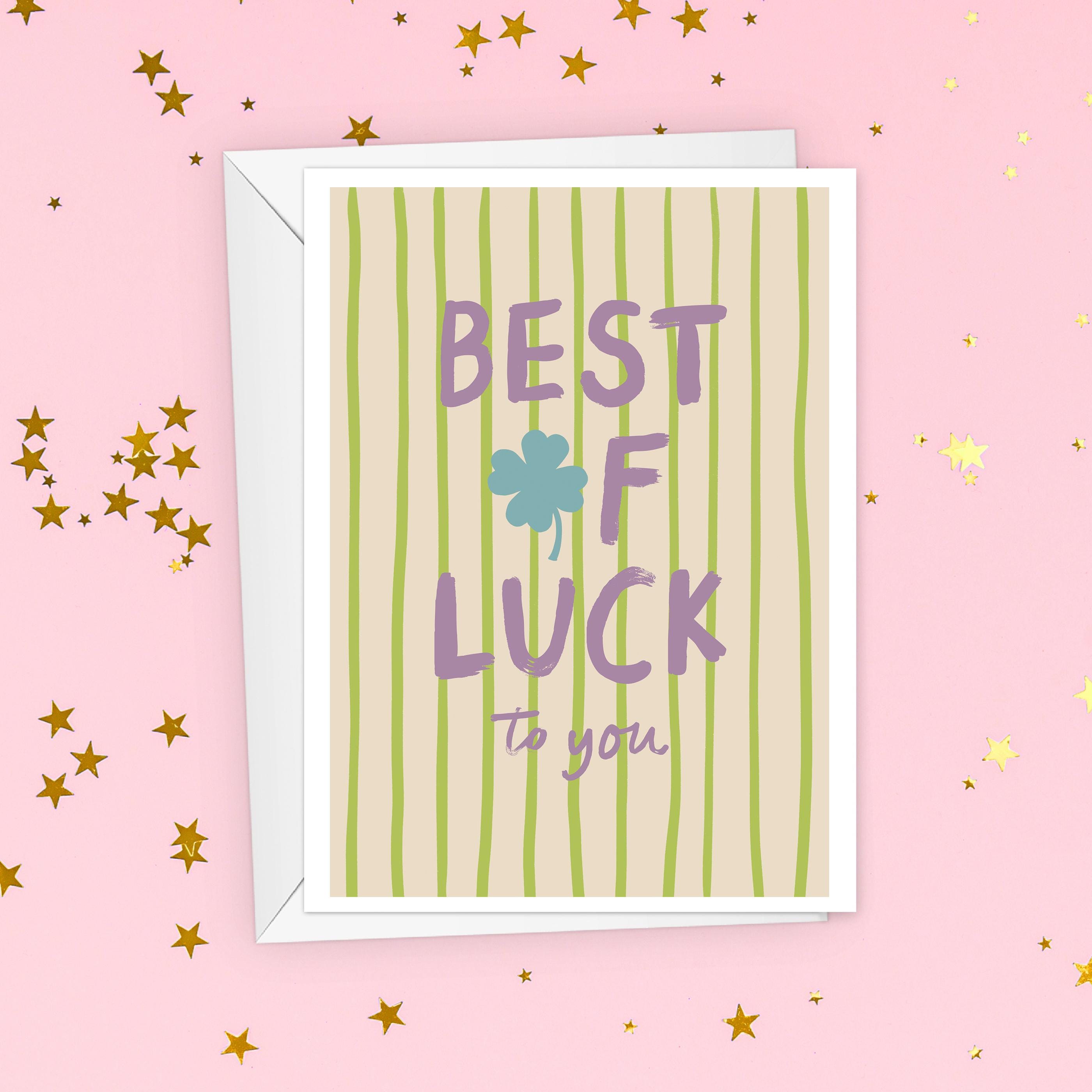 Best of Luck Good Luck Card - Etsy