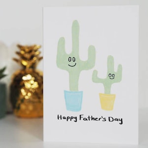 Cactus Father's Day Card - Etsy