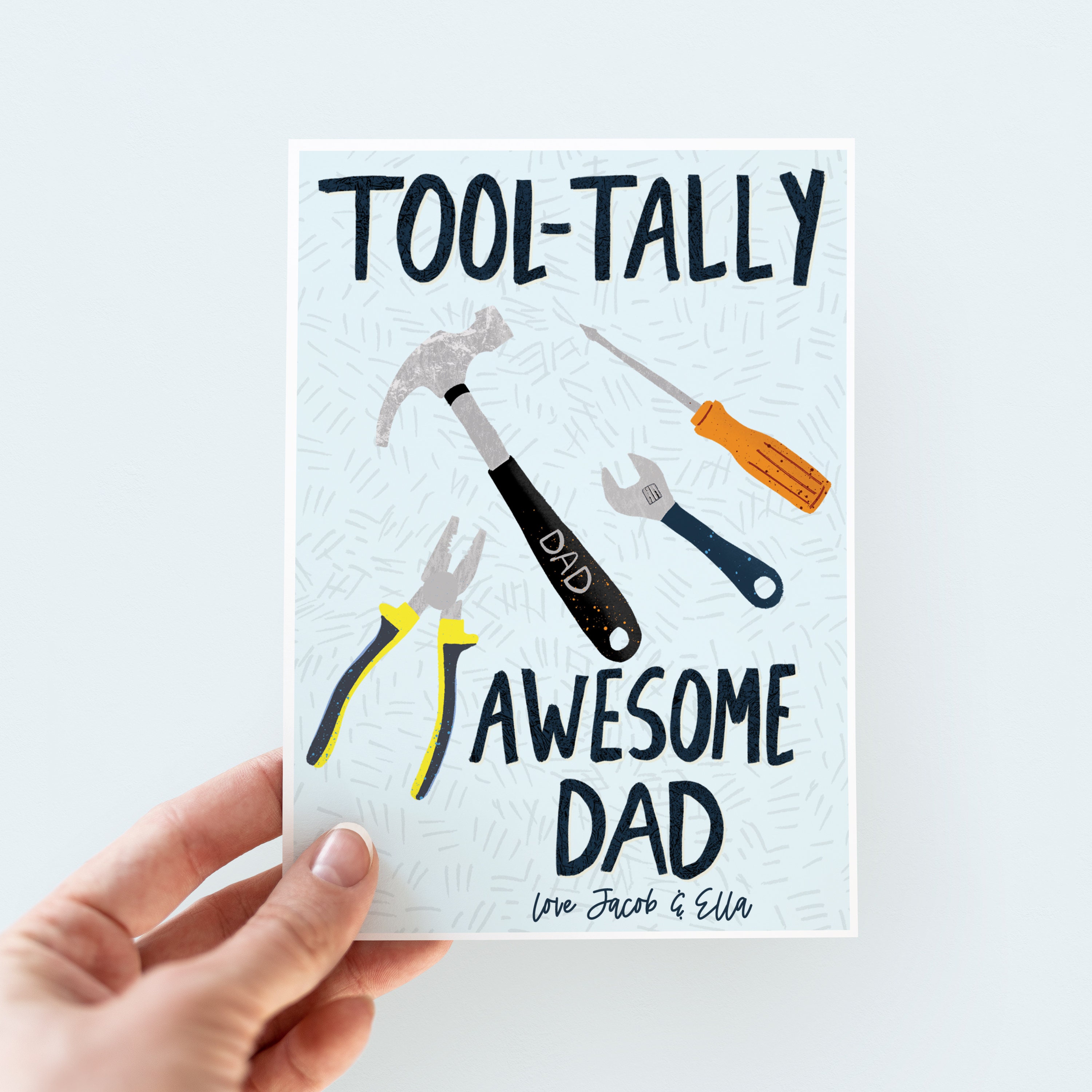 Tool-tally Awesome Dad Father's Day Card - Etsy