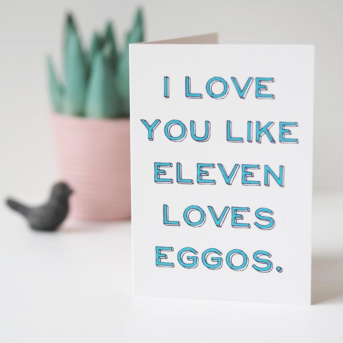 Love You Like Eleven Likes Eggos Funny Valentine's Day - Etsy