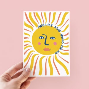 Another Year Around the Sun Birthday Card - Etsy