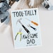 Tool-tally Awesome Dad Father's Day Card - Etsy
