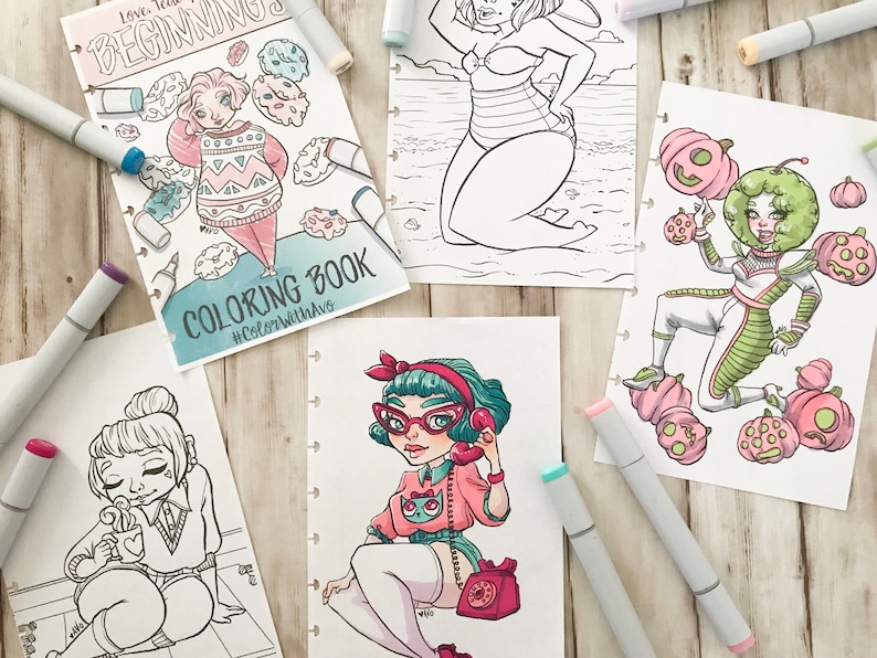 PDF Digital Coloring Book PDF Coloring Book Printable - Etsy