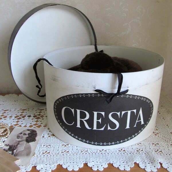 Vintage Hat Box - Etsy