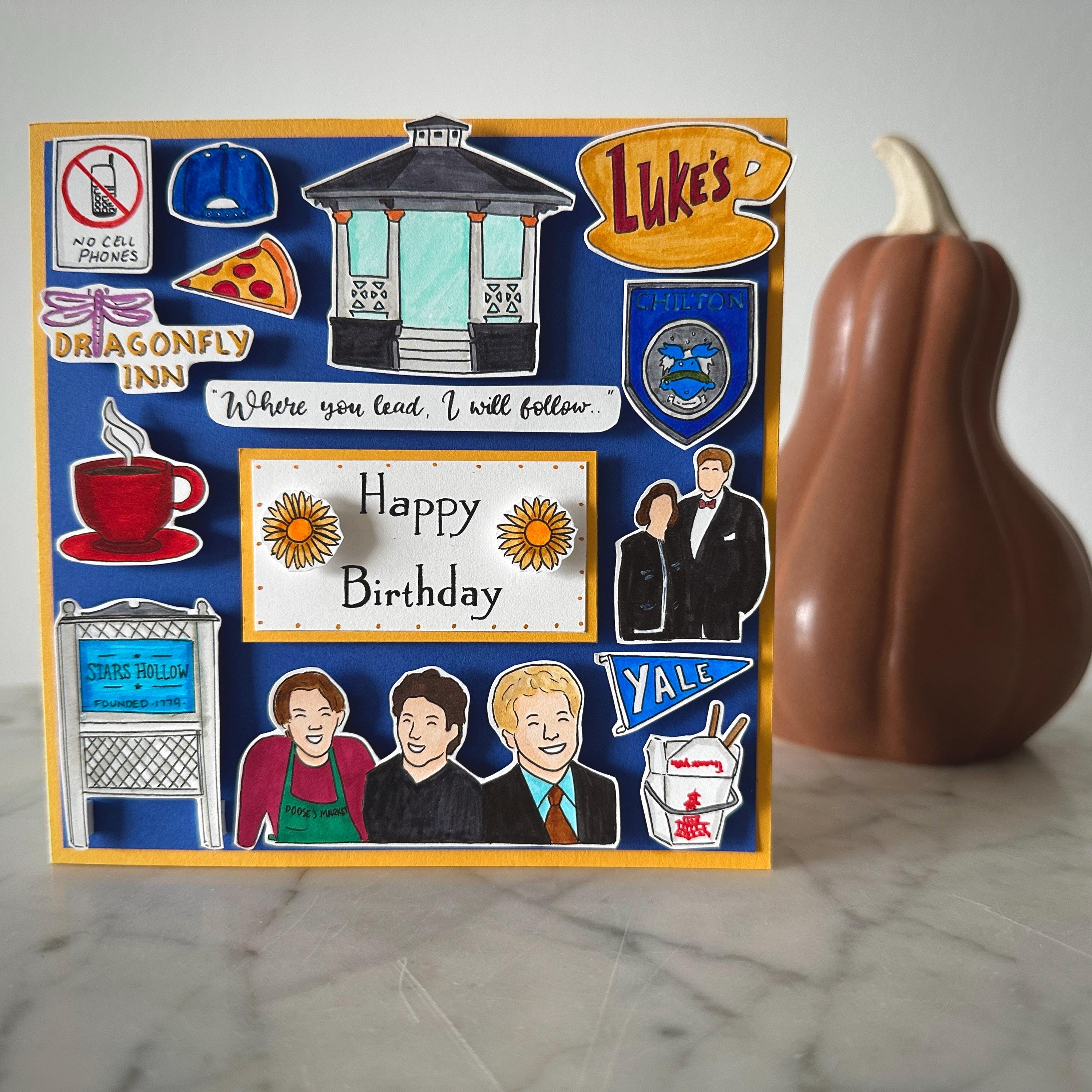Gilmore Girls Birthday Card, Stars Hollow Card - Etsy