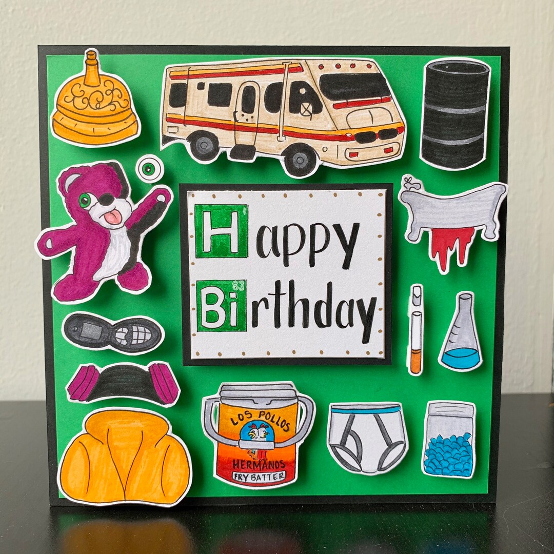 Breaking Bad TV Show Birthday Card, Breaking Bad Card, Walter White ...