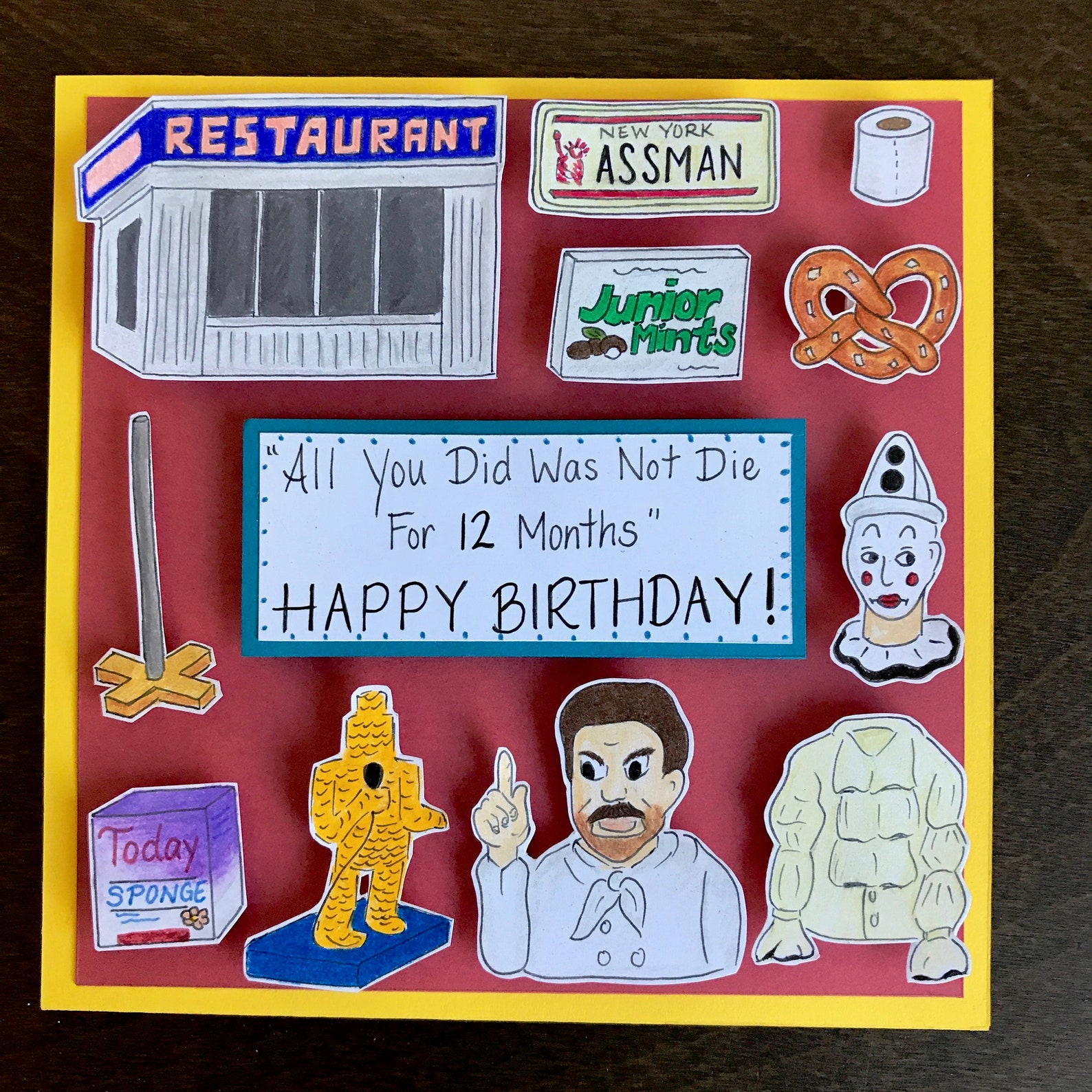 Seinfeld Birthday Card Funny Seinfeld Card | Etsy