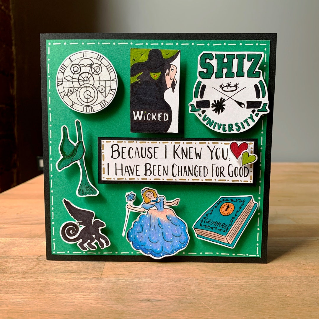 Wicked Birthday Card, Wicked Christmas Card, Wicked the Musical Card ...