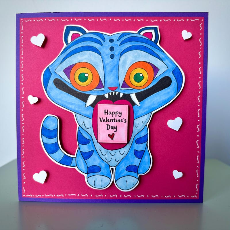 Derpy Tiger Valentine - Etsy