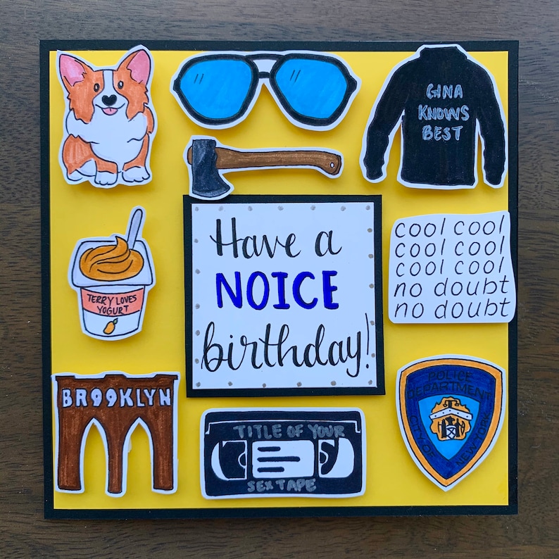 Brooklyn Nine-nine Birthday Card - Etsy