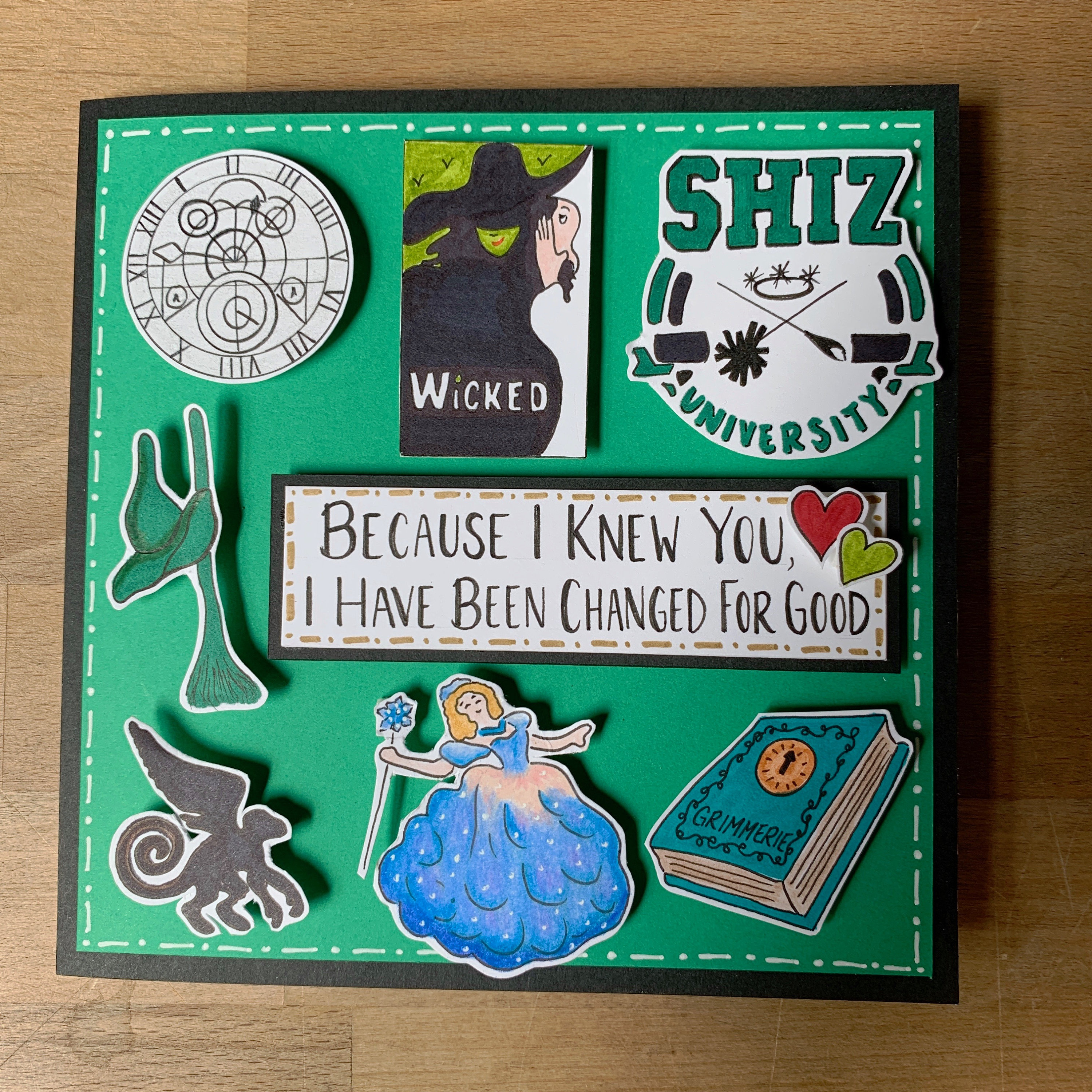 Wicked Birthday Card, Wicked Christmas Card, Wicked the Musical Card ...