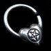 Goth Pentagram Septum Ring Septum Ring 16g Satanic Jewelry | Etsy