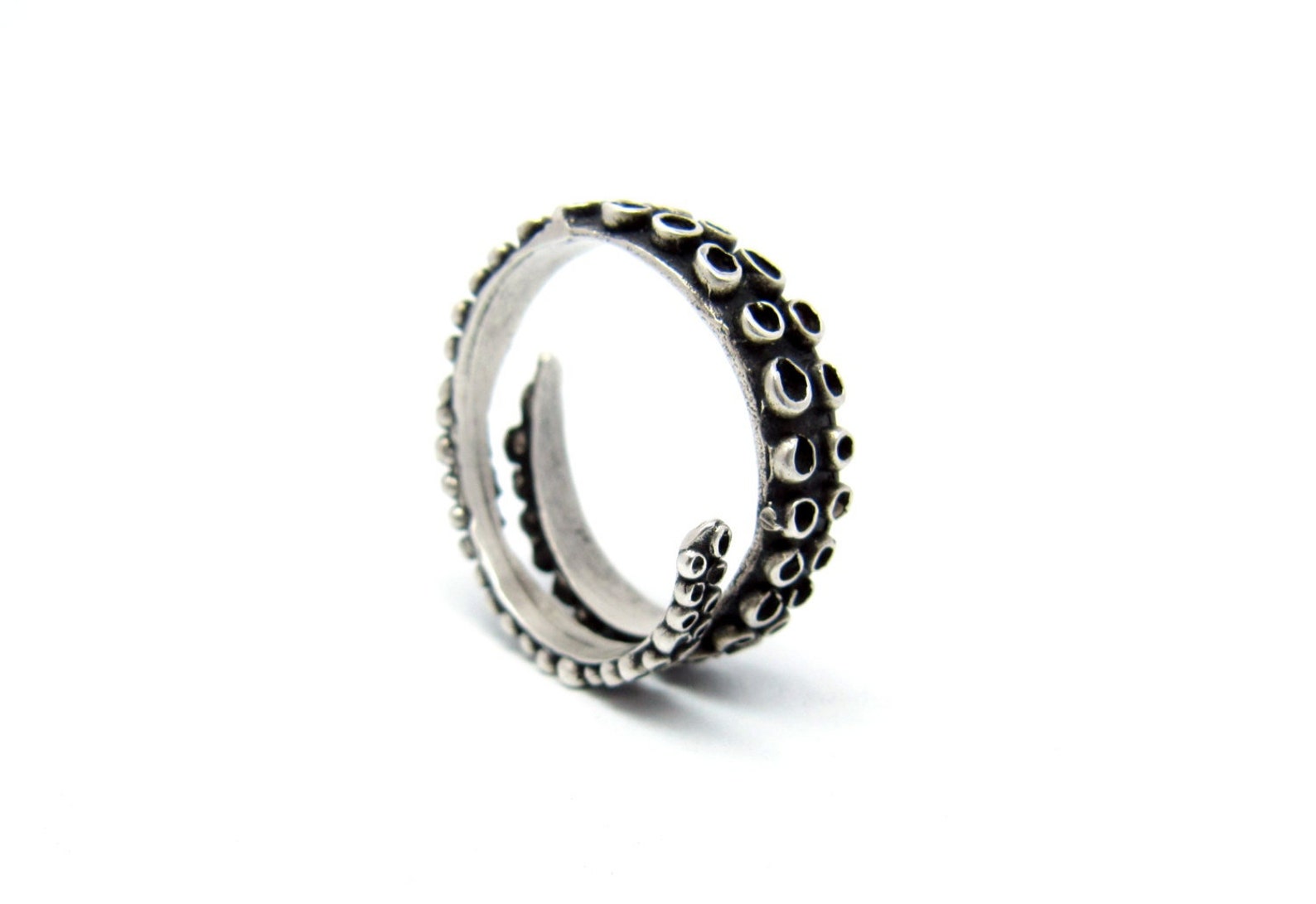 Octopus Ring, Tentacle Ring, Adjustable Ring , Biker Jewelry, Unique ...
