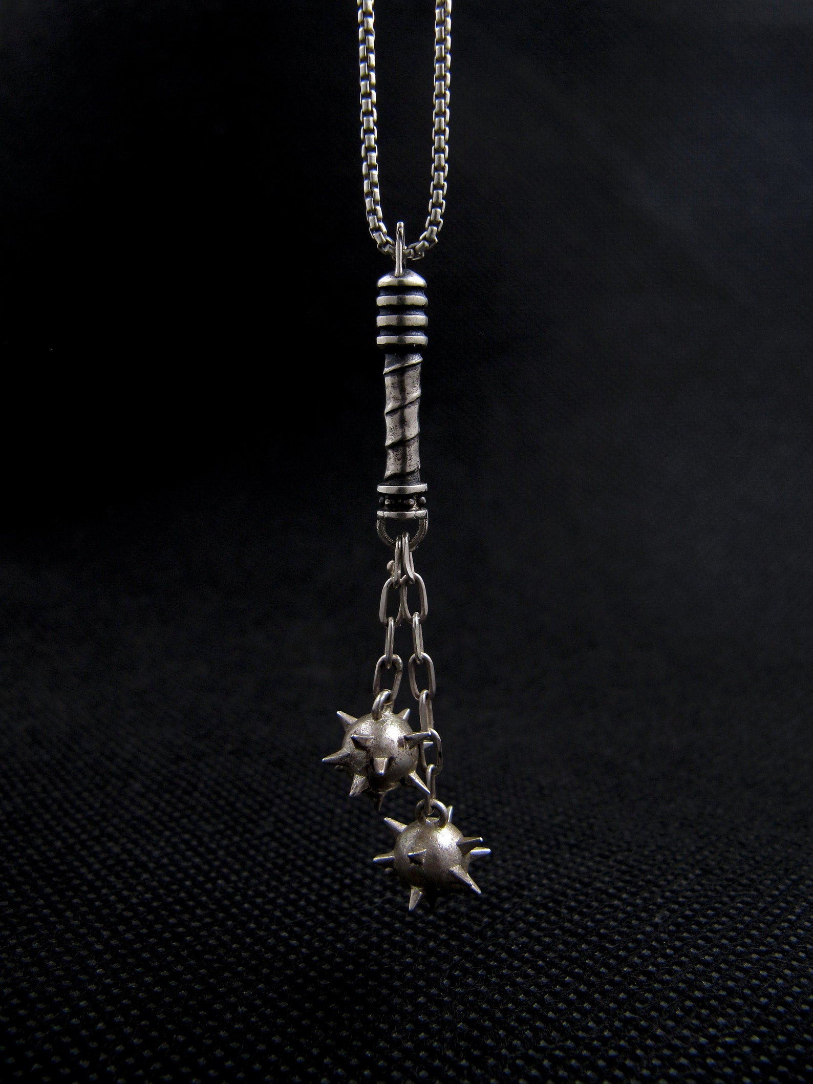 Ball and Chain Spiked Ball Flail Medieval Weapon Morning | Etsy