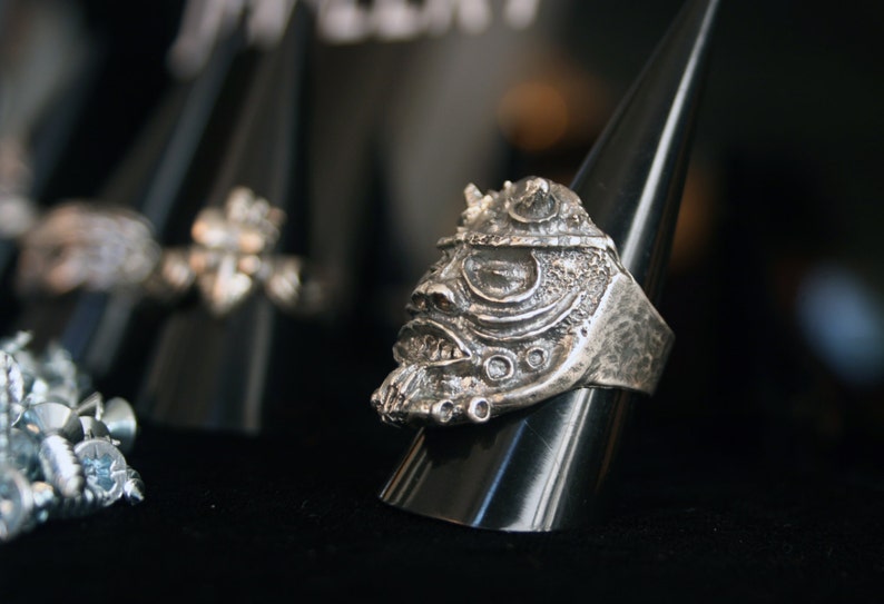 Satanic Ring Satanic Jewelry Occult Ring Alchemy Gothic - Etsy