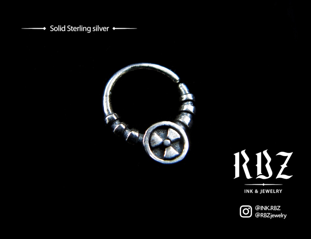 Septum Ring 16g, Goth Septum Ring, Occult Septum Ring, Occult Body ...