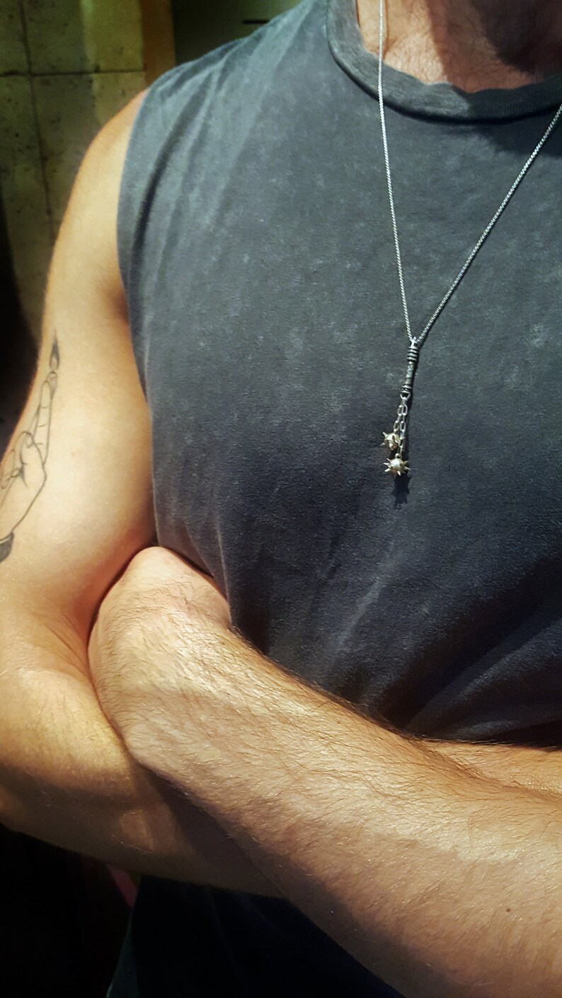 Ball and Chain Spiked Ball Flail Medieval Weapon Morning | Etsy