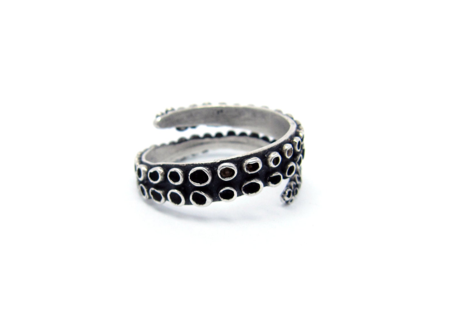 Octopus Ring, Tentacle Ring, Adjustable Ring , Biker Jewelry, Unique ...