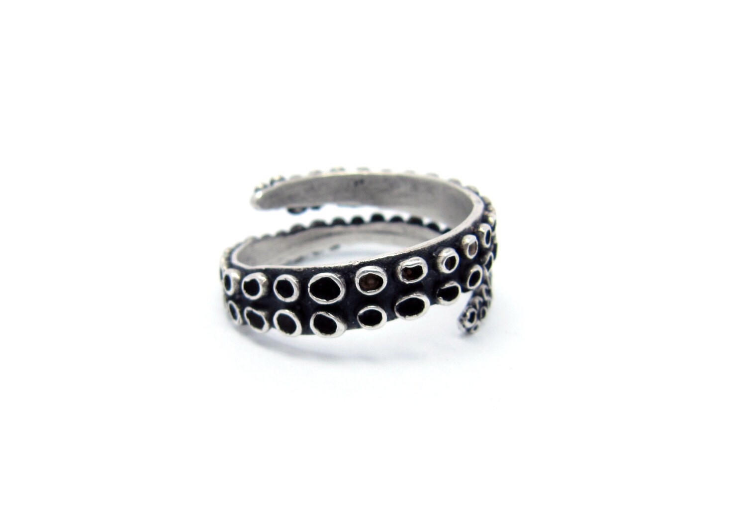 Octopus Ring, Tentacle Ring, Adjustable Ring , Biker Jewelry, Unique ...
