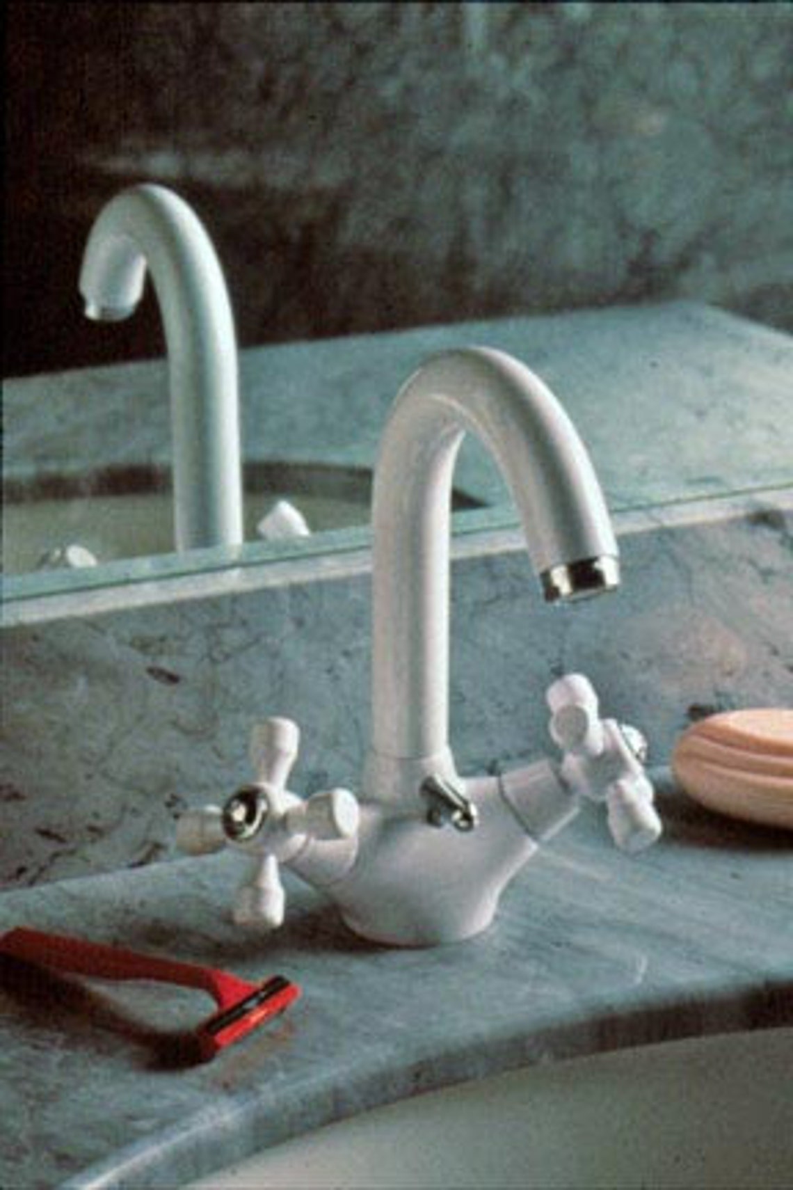 White - Modern Series Widespread Bathroom Sink Faucet - Etsy