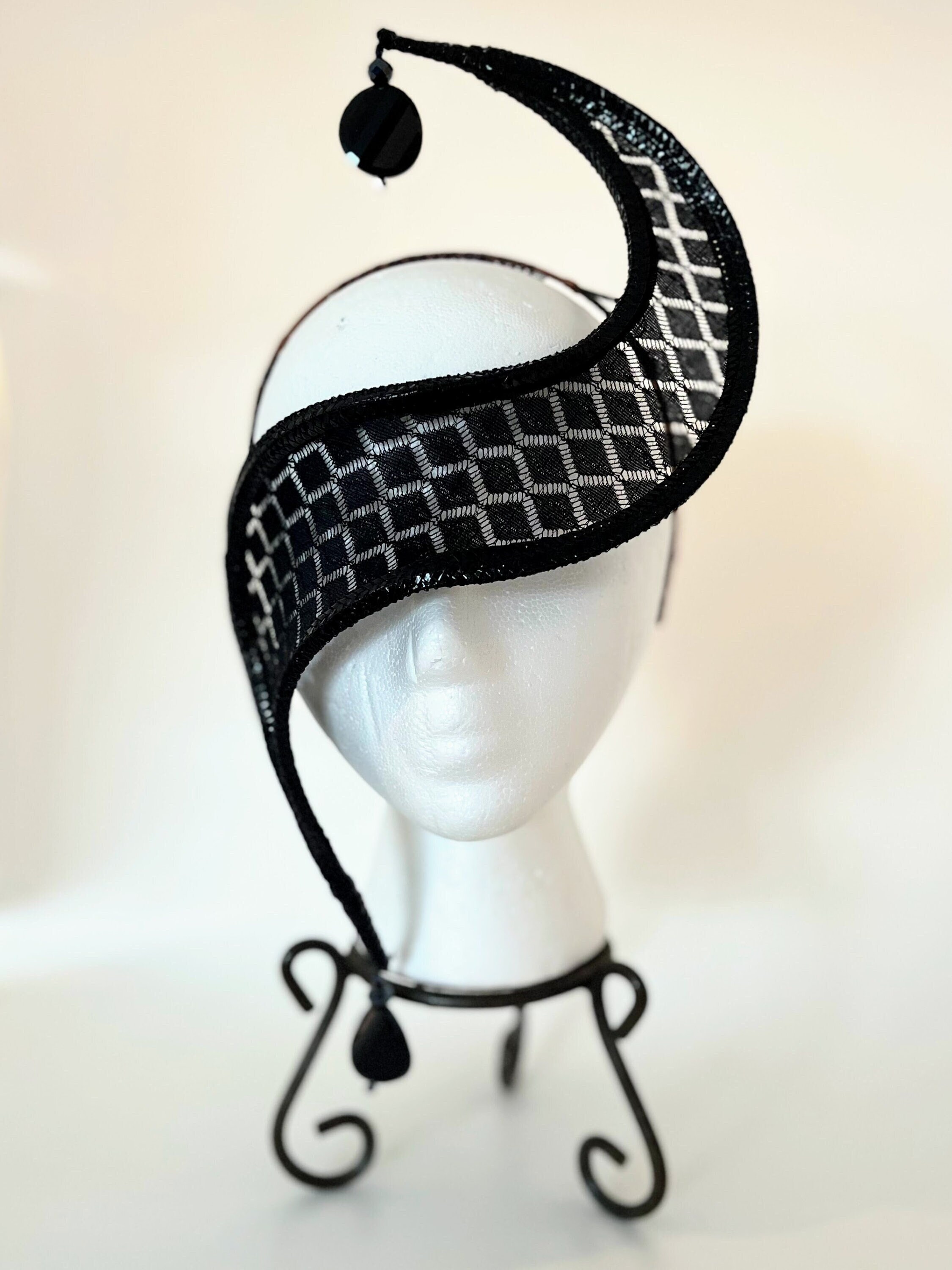 Black Lace Mask, Avant Garde Headpiece, Masquerade Mask, Designer Mask ...