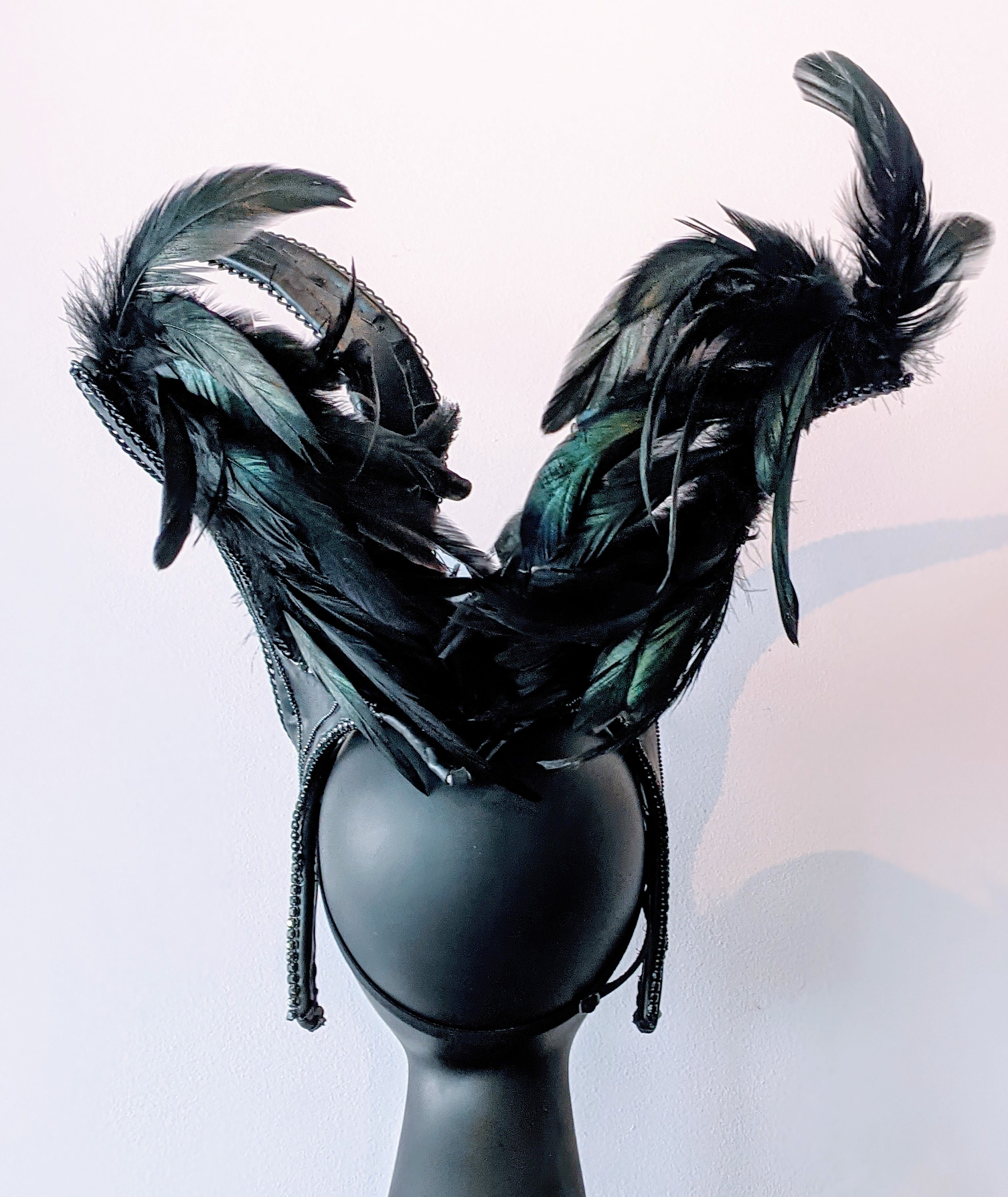 Black Witch Crown: Snake Headdress, Maleficent Style, Halloween Costume ...