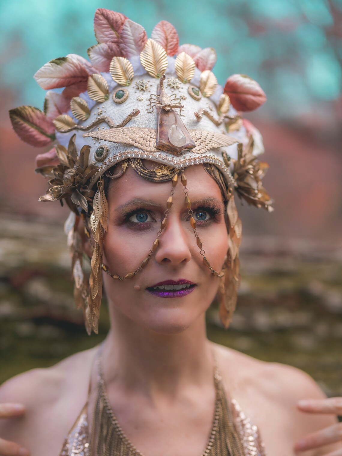 Priestess Crown, Scorpio Rising Headpiece, Bespoke Custom Headpiece ...