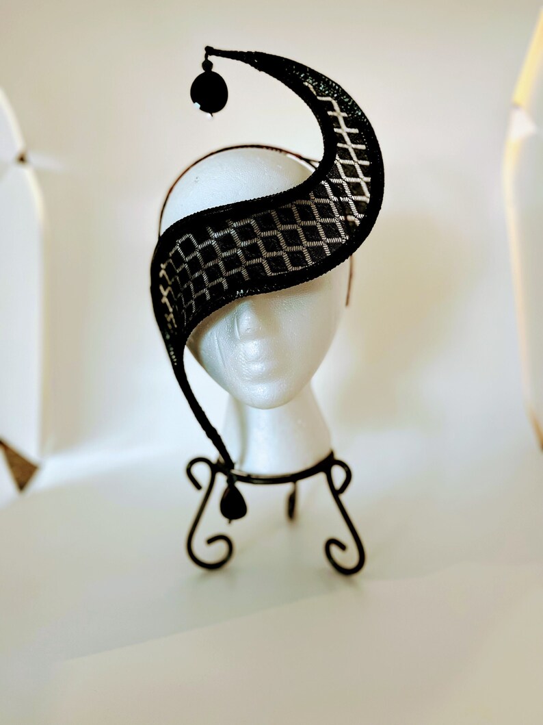 Black Lace Mask, Avant Garde Headpiece, Masquerade Mask, Designer Mask ...