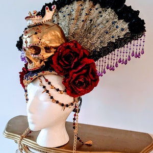 Mardi Gras/carnival Headdress, Day of the Dead/dia De Los Muertos ...