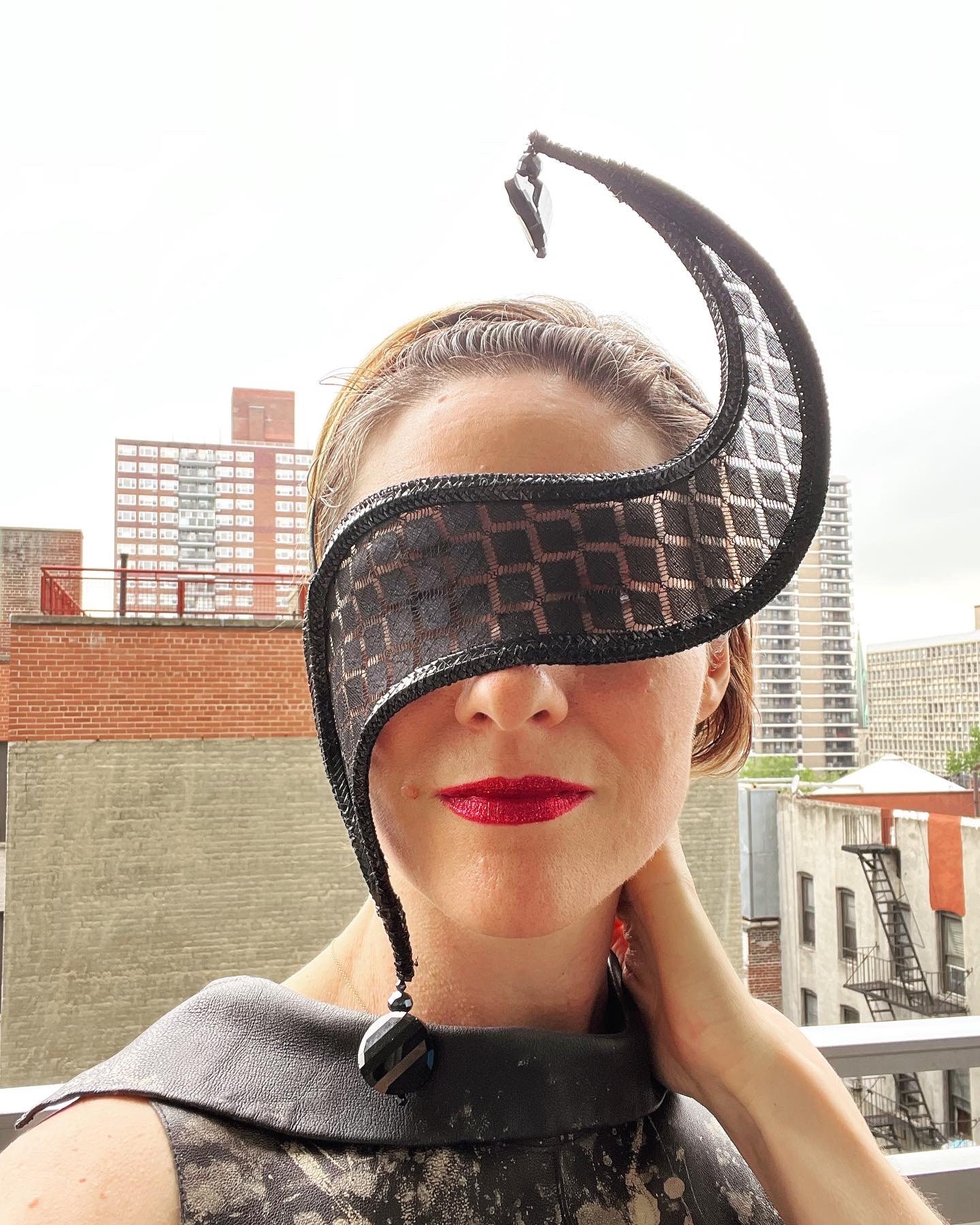 Black Lace Mask, Avant Garde Headpiece, Masquerade Mask, Designer Mask ...