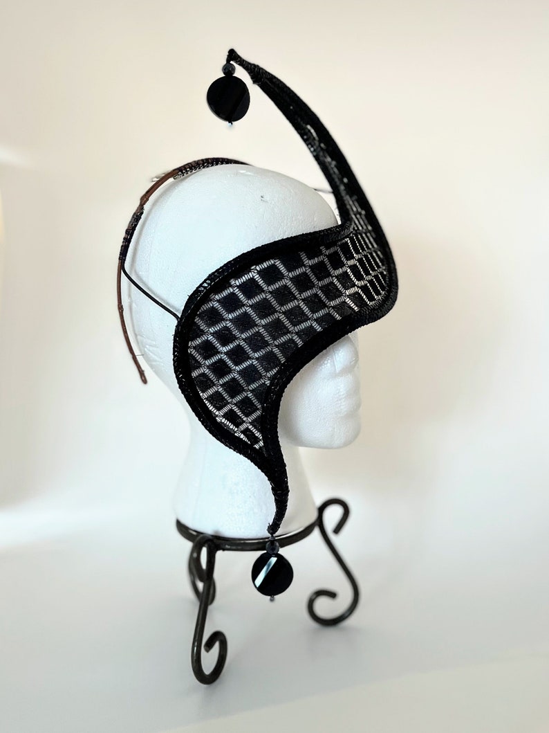 Black Lace Mask, Avant Garde Headpiece, Masquerade Mask, Designer Mask ...