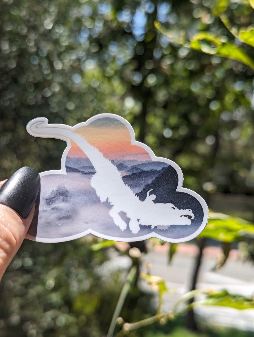 Neverending Story Inspired Sticker Falkor Flight Adventure to Fantastia ...