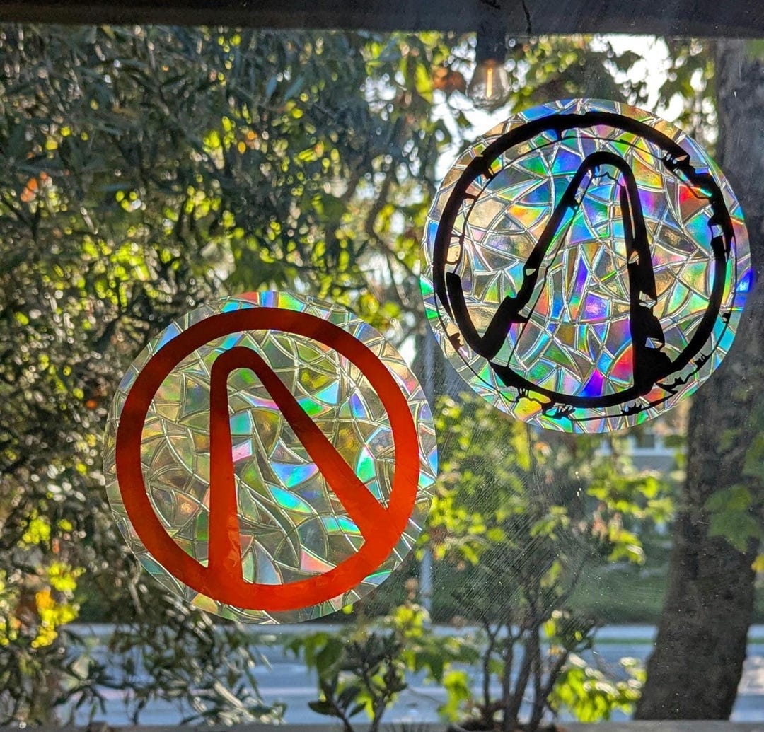Suncatcher Window Static Cling Set Inspired by Borderlands | Set of 8 ...