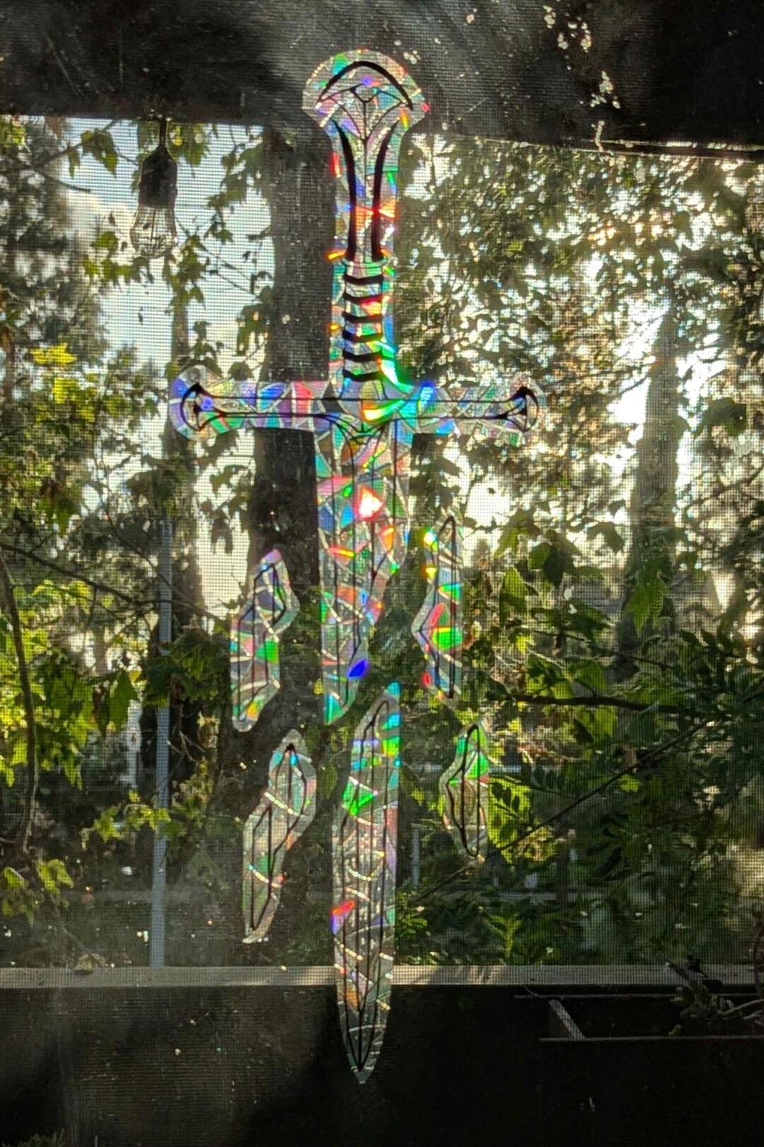Suncatcher Window Cling Inspired by the Shards of Narsil Sword | Lord ...