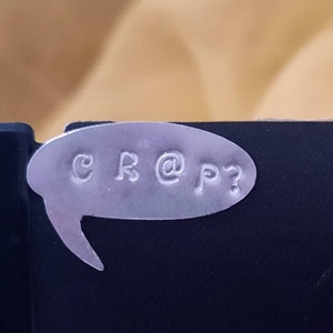 Sterling Silver Punctuation Swear Word Speech Bubble Stud Earrings - Etsy