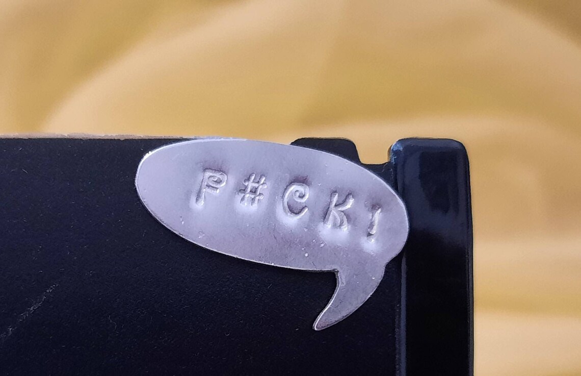 Sterling Silver Punctuation Swear Word Speech Bubble Stud Earrings - Etsy