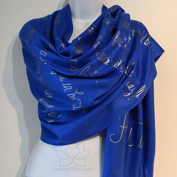 Custom Printed Scarf - Etsy